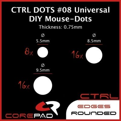 Corepad Skatez CTRL #8 - Universal DIY Dots (0.75mm thick) – Lethal ...