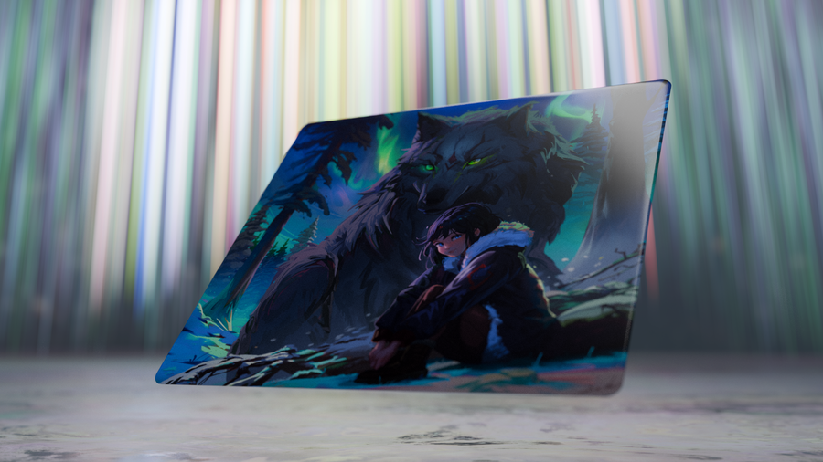 The Guardian by Tekkusai x Hitbox Studios Glass Mousepad - Lethal Gaming Gear